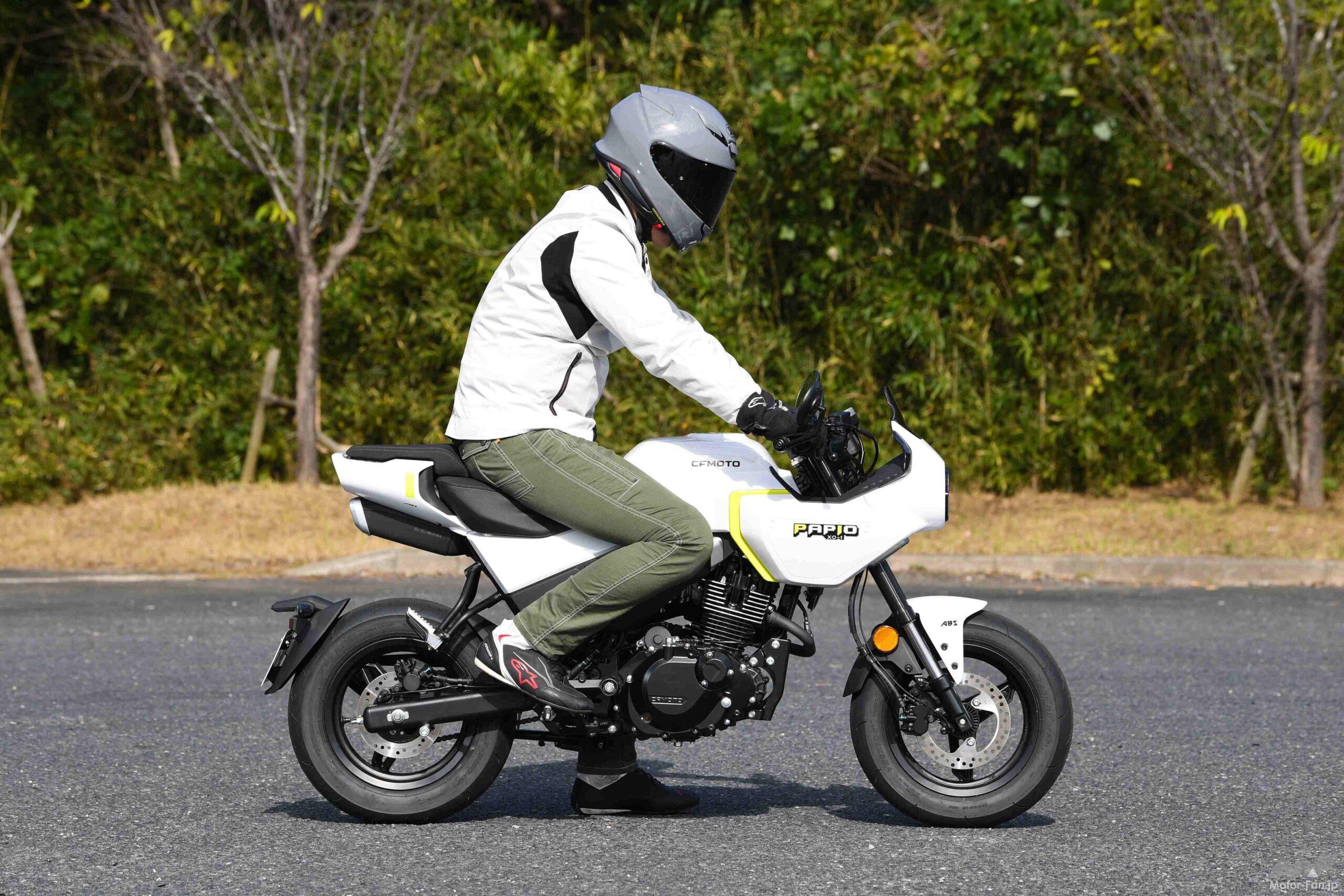 カフェレーサースタイルの125cc。ホイールは12インチの楽しいサイズ｜CFMOTO・パピオXO-1試乗記 | 画像ギャラリー ( 12枚目 / 全27枚 ） ｜ Motor-Fan ...