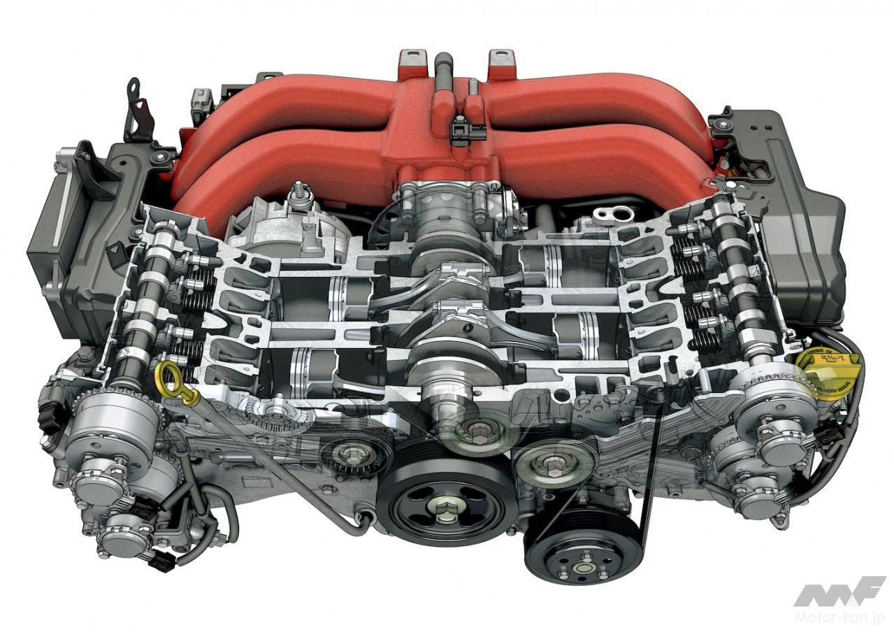 トヨタGR 86／スバルBRZの2.4ℓ水平対向4気筒 ショートストローク／高回転型のFA24型[内燃機関超基礎講座 ] | 画像ギャラリー ( 5枚目 / 全10枚 ） ｜ Motor ...